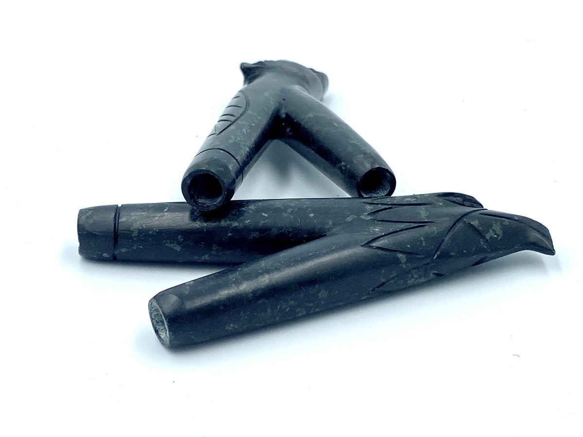 Serpentine Stone self-applicator pipes – Kuripes – Ancestral Remedies NZ
